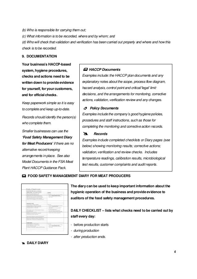 A Short Guide to HACCP Plan
