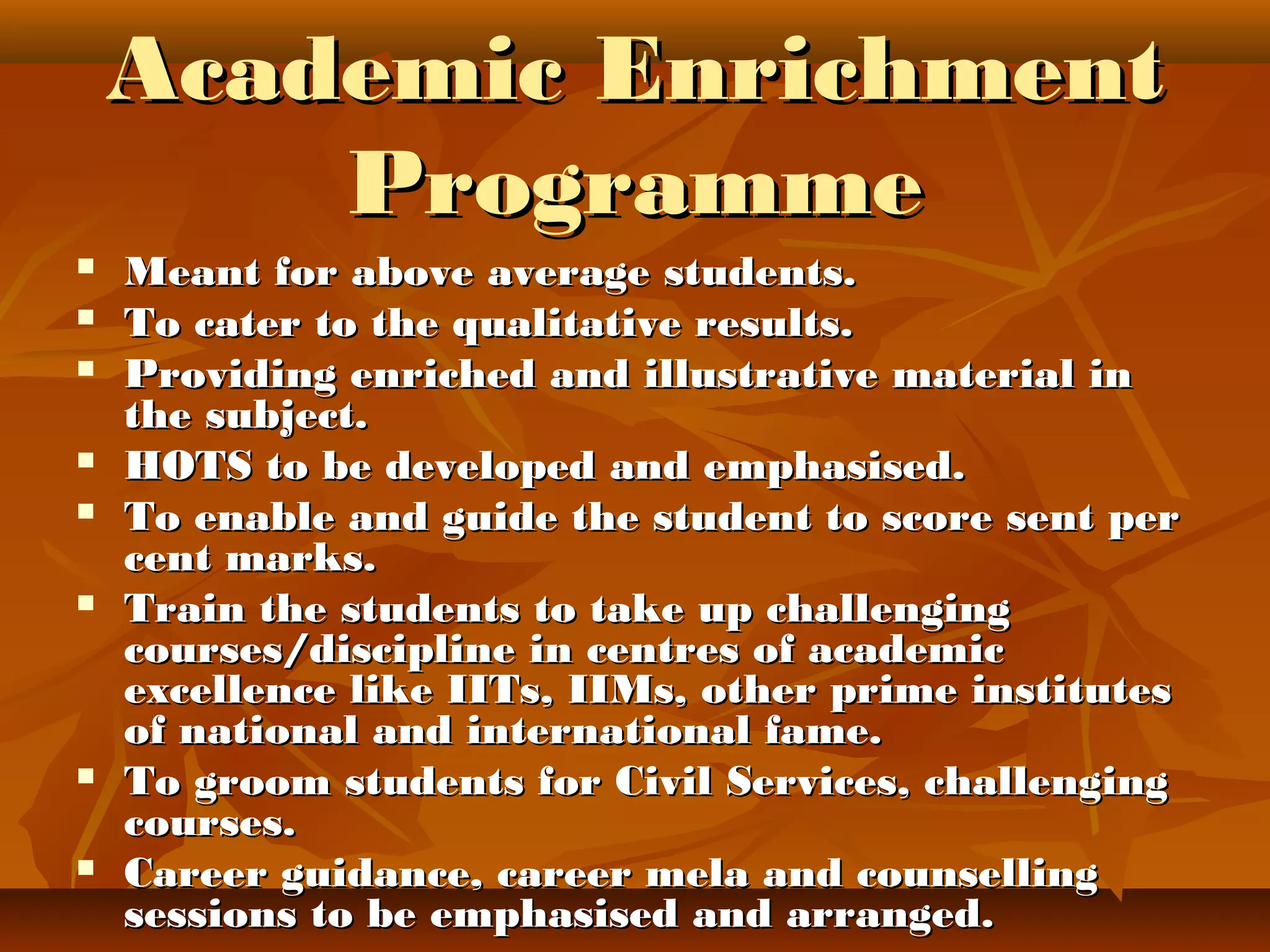 Academic Development Programme | PPT