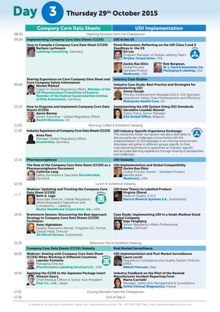 CQ5254 Pharmaceutical and Medical Device Labelling Summit | PDF