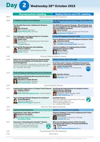 CQ5254 Pharmaceutical and Medical Device Labelling Summit | PDF