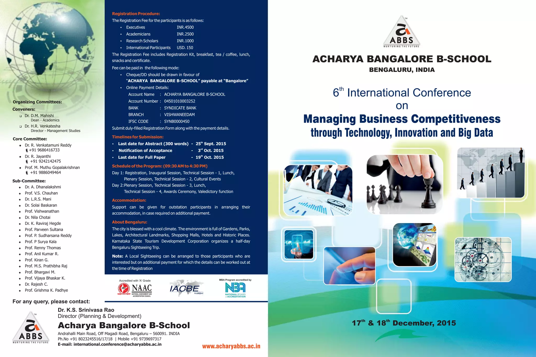 ABBS-International Conference-2015-Brochure | PPT