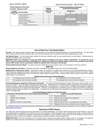 CSET 121 Chem Exam 201602- Pass | PDF