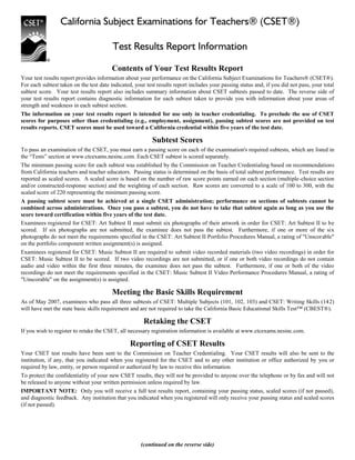 CSET 121 Chem Exam 201602- Pass | PDF