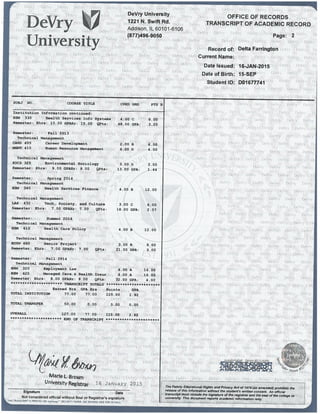 Delta F. Transcript | PDF