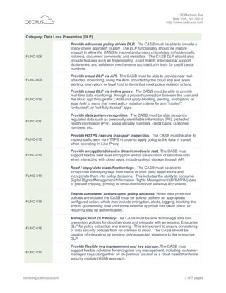 63 Requirements for CASB | PDF