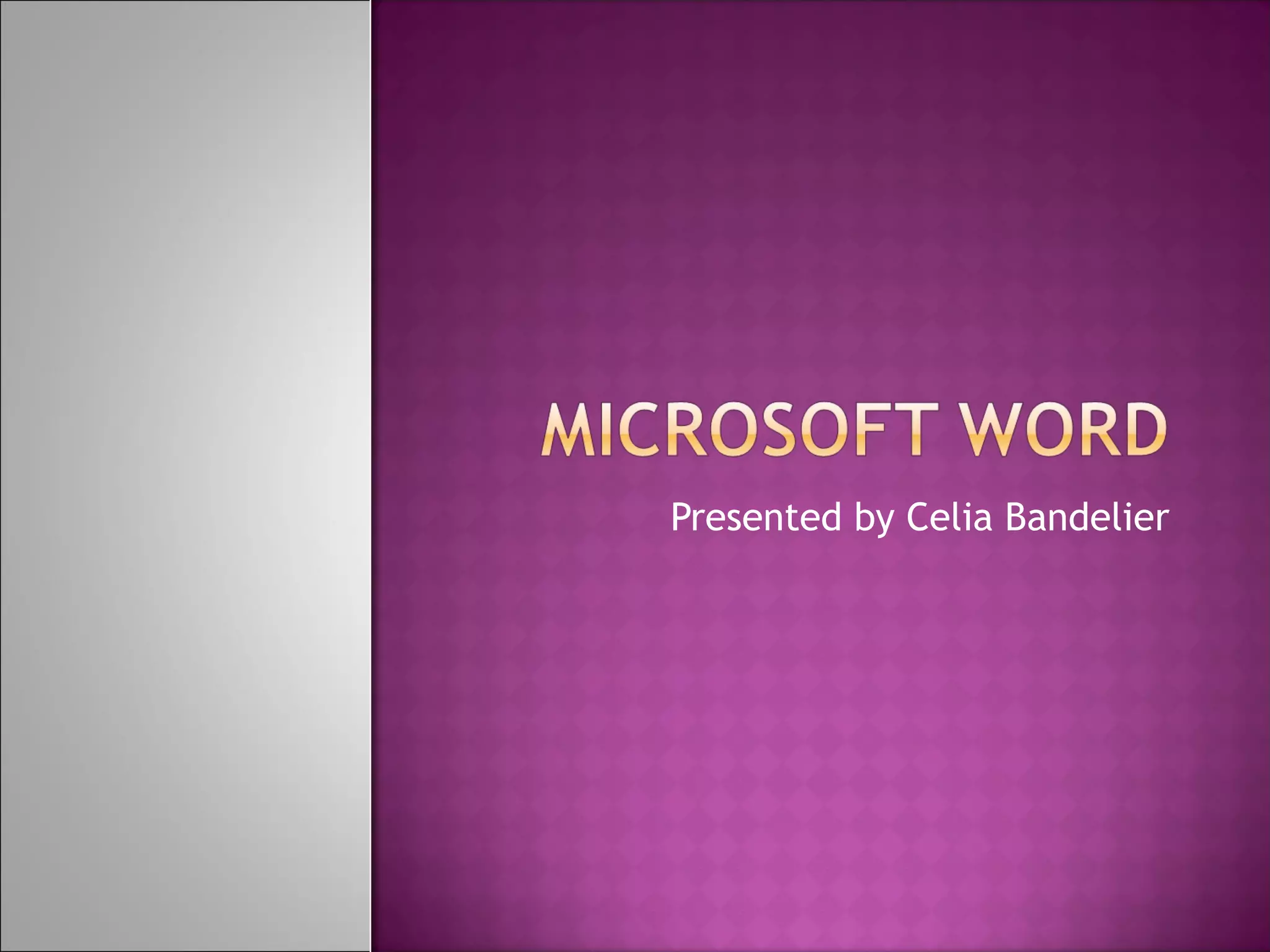 Microsoft word | PPT | Desktop Publishing | Computer Software and ...