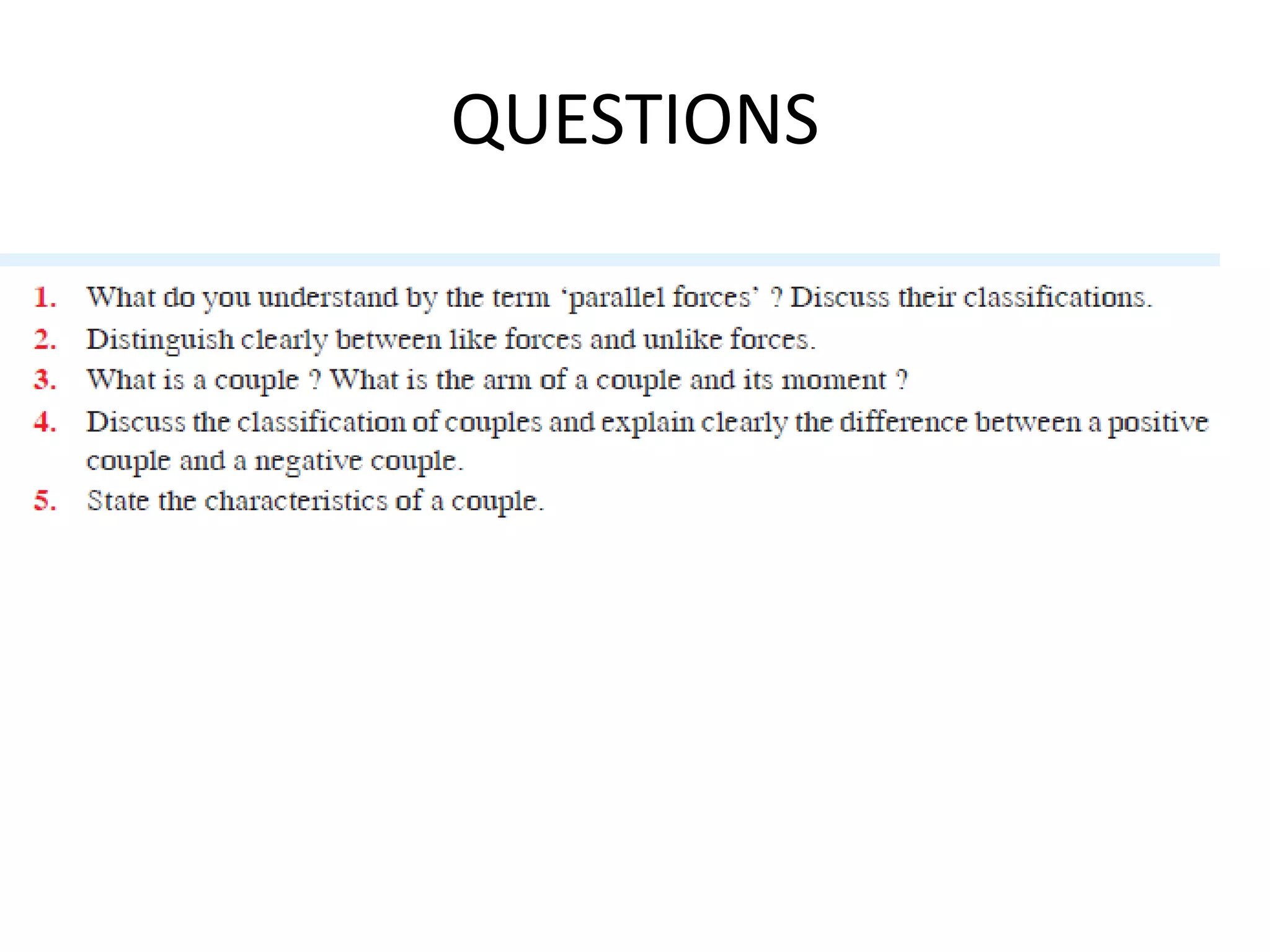 Parallel Forces | PPTX