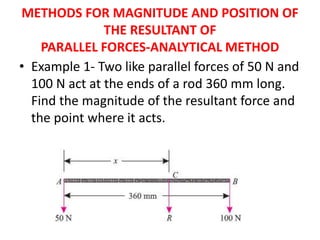 Parallel Forces | PPTX