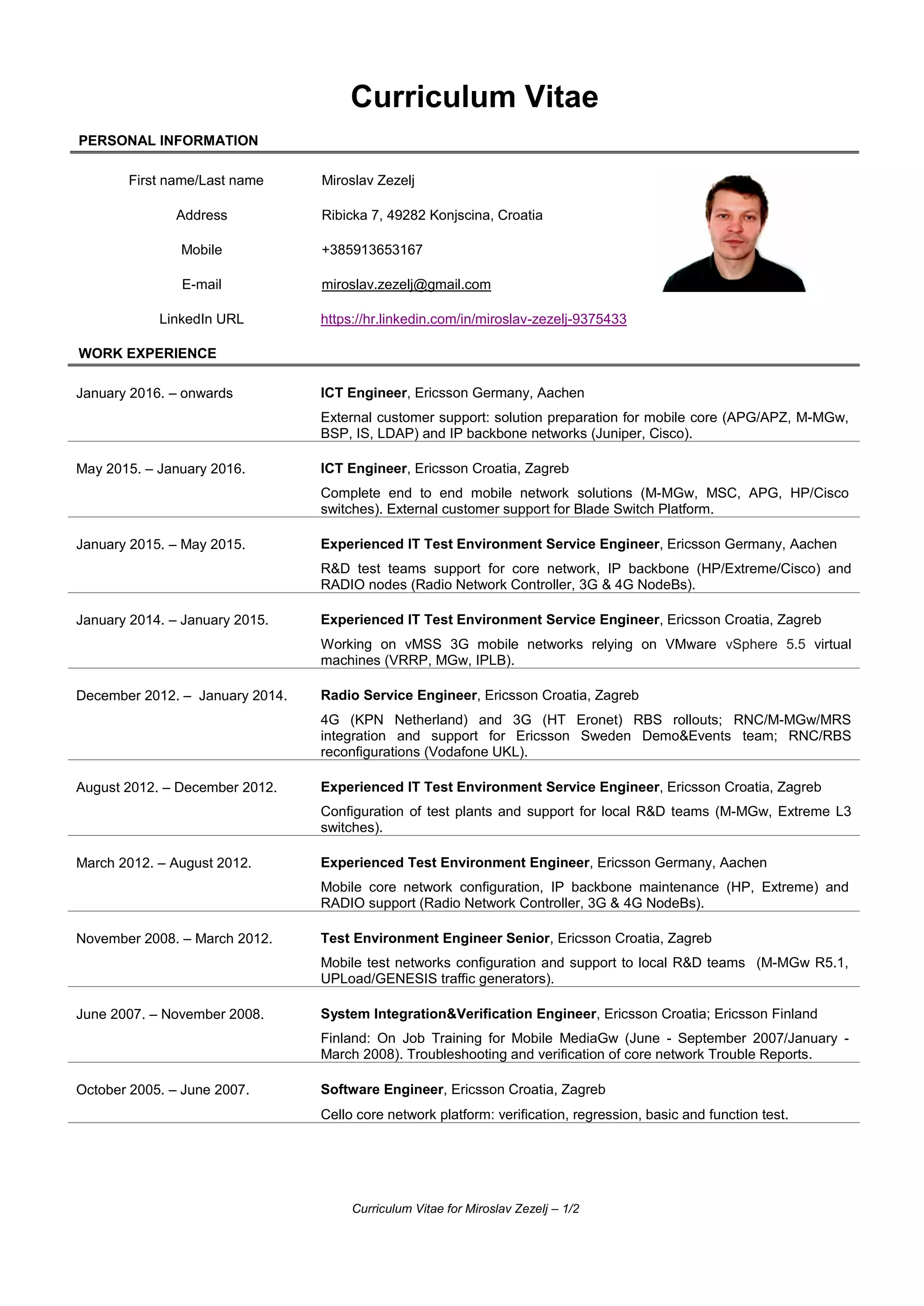 CV_MiroslavZezelj | PDF