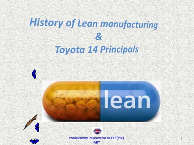 History of Lean manufacturing & TPS 14 Principal | PPTX | Manufacturing ...
