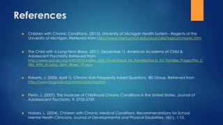 Chronic Health Conditions in Children and Education Final One | PPTX