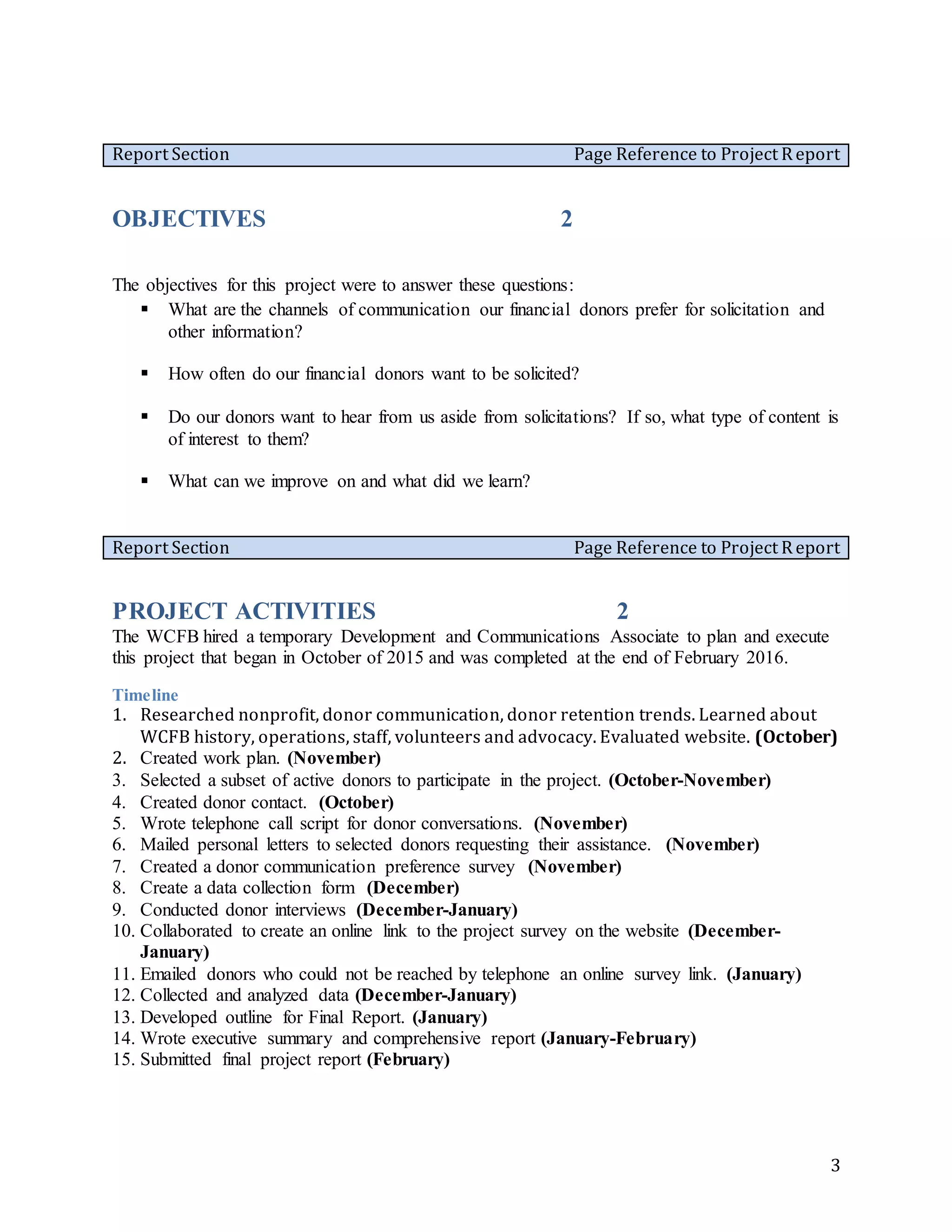 EXECUTIVE SUMMARY Story Bank Project Report 2.24.16