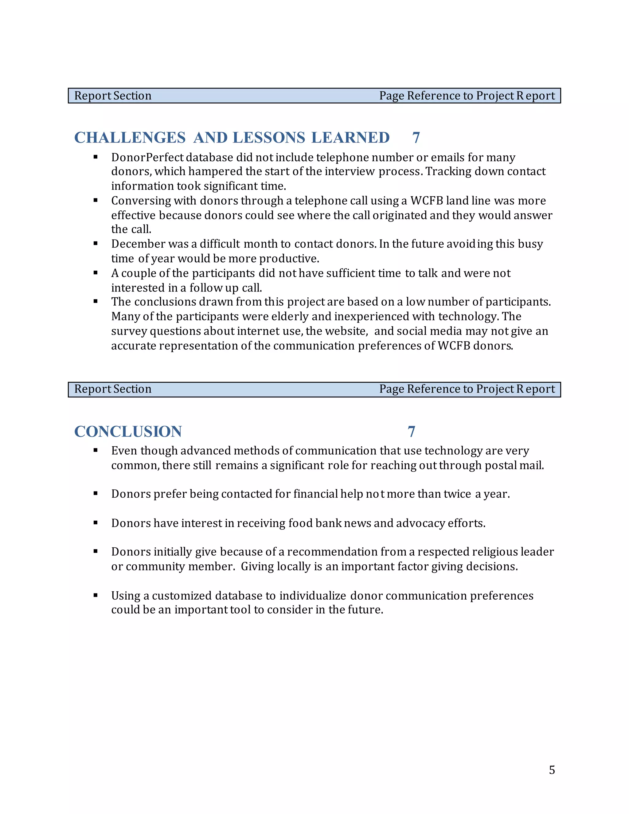 EXECUTIVE SUMMARY Story Bank Project Report 2.24.16