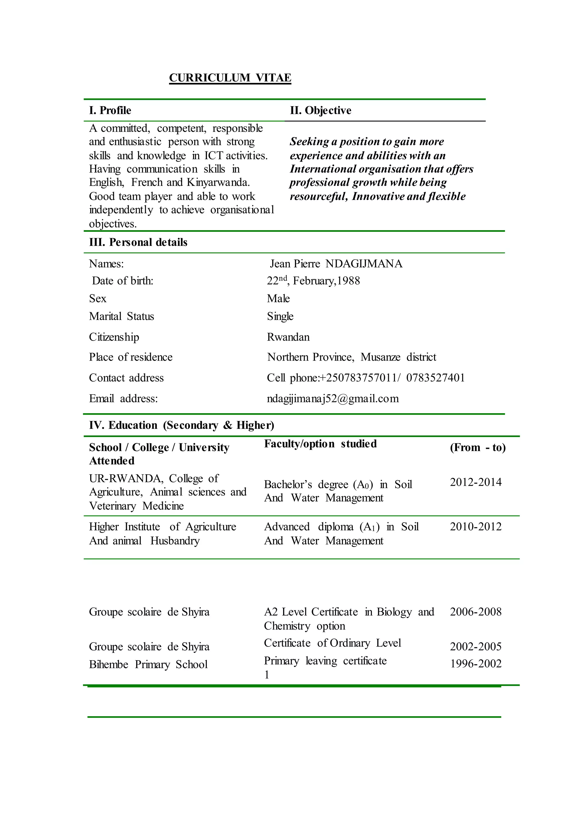 CURRICULUM VITAE peter | DOCX