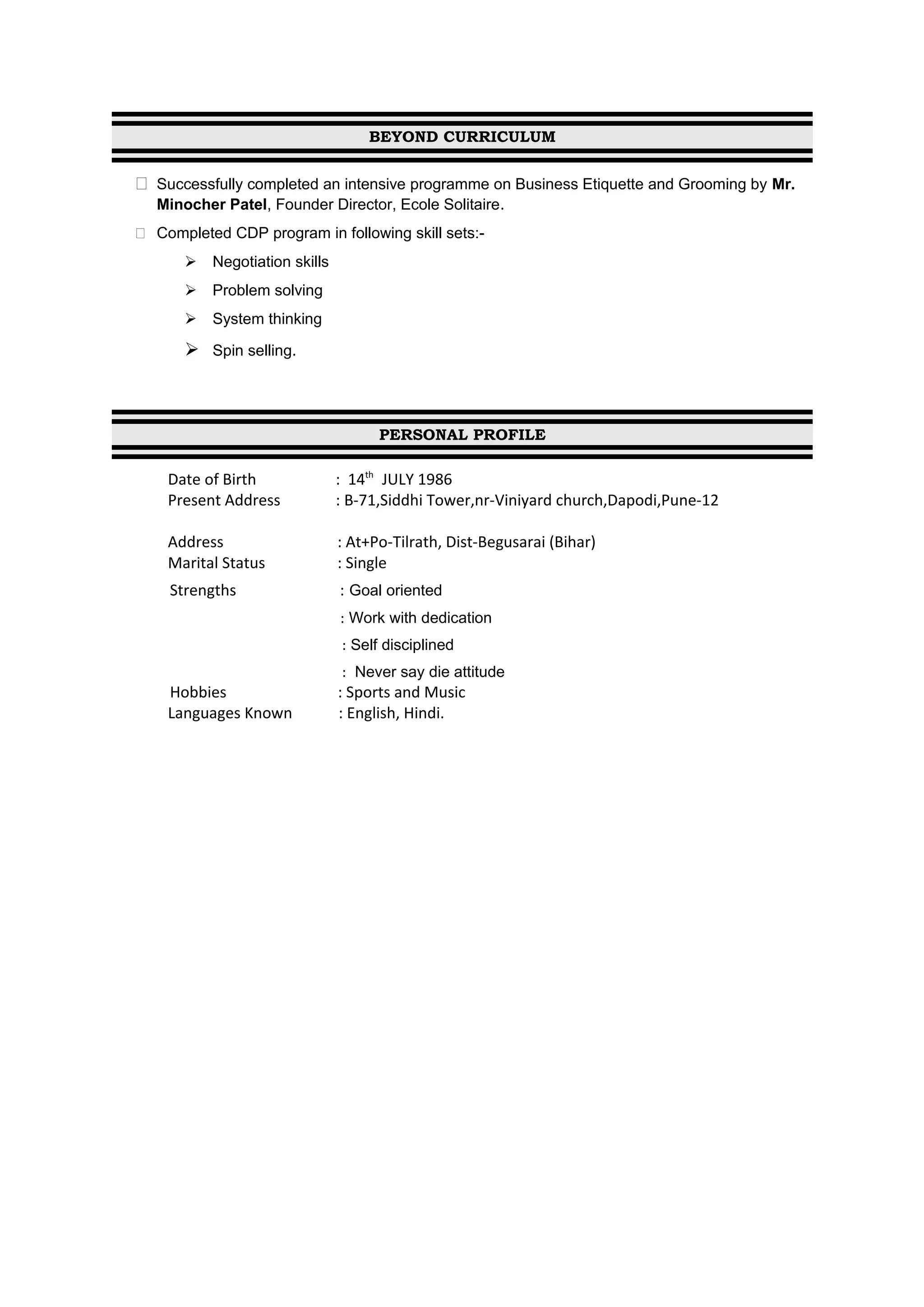 rohit resume | PDF