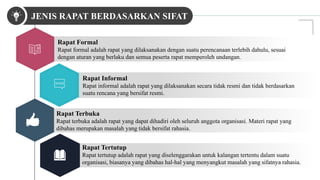 Materi Rapat Bisnis | PPTX