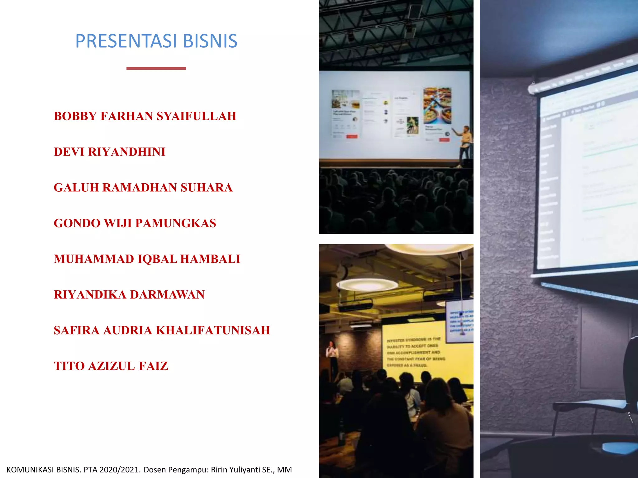 Bab 16.Presentasi Bisnis [Komunikasi Bisnis] | PPTX