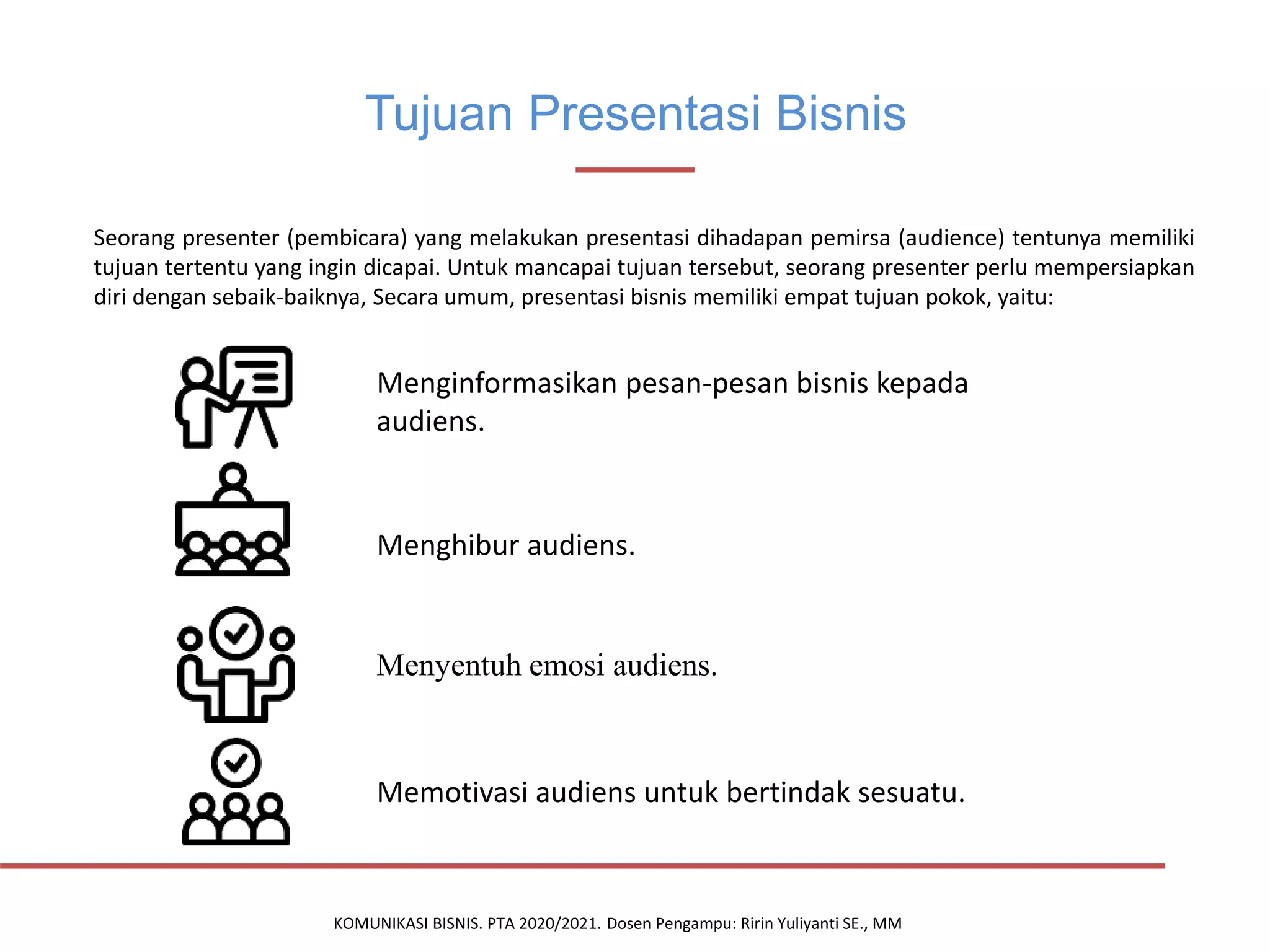 Bab 16.Presentasi Bisnis [Komunikasi Bisnis] | PPTX