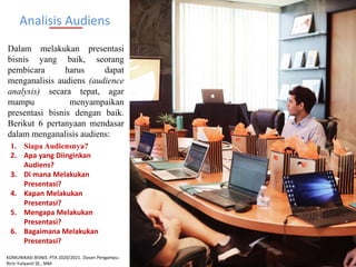 Bab 16.Presentasi Bisnis [Komunikasi Bisnis] | PPTX