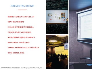Bab 16.Presentasi Bisnis [Komunikasi Bisnis] | PPTX
