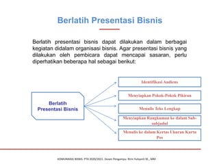 Bab 16.Presentasi Bisnis [Komunikasi Bisnis] | PPTX