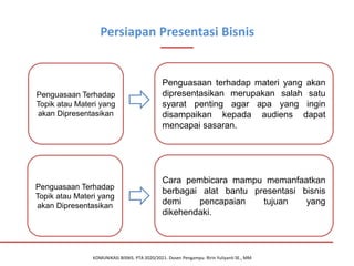 Bab 16.Presentasi Bisnis [Komunikasi Bisnis] | PPTX