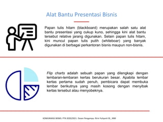Bab 16.Presentasi Bisnis [Komunikasi Bisnis] | PPTX