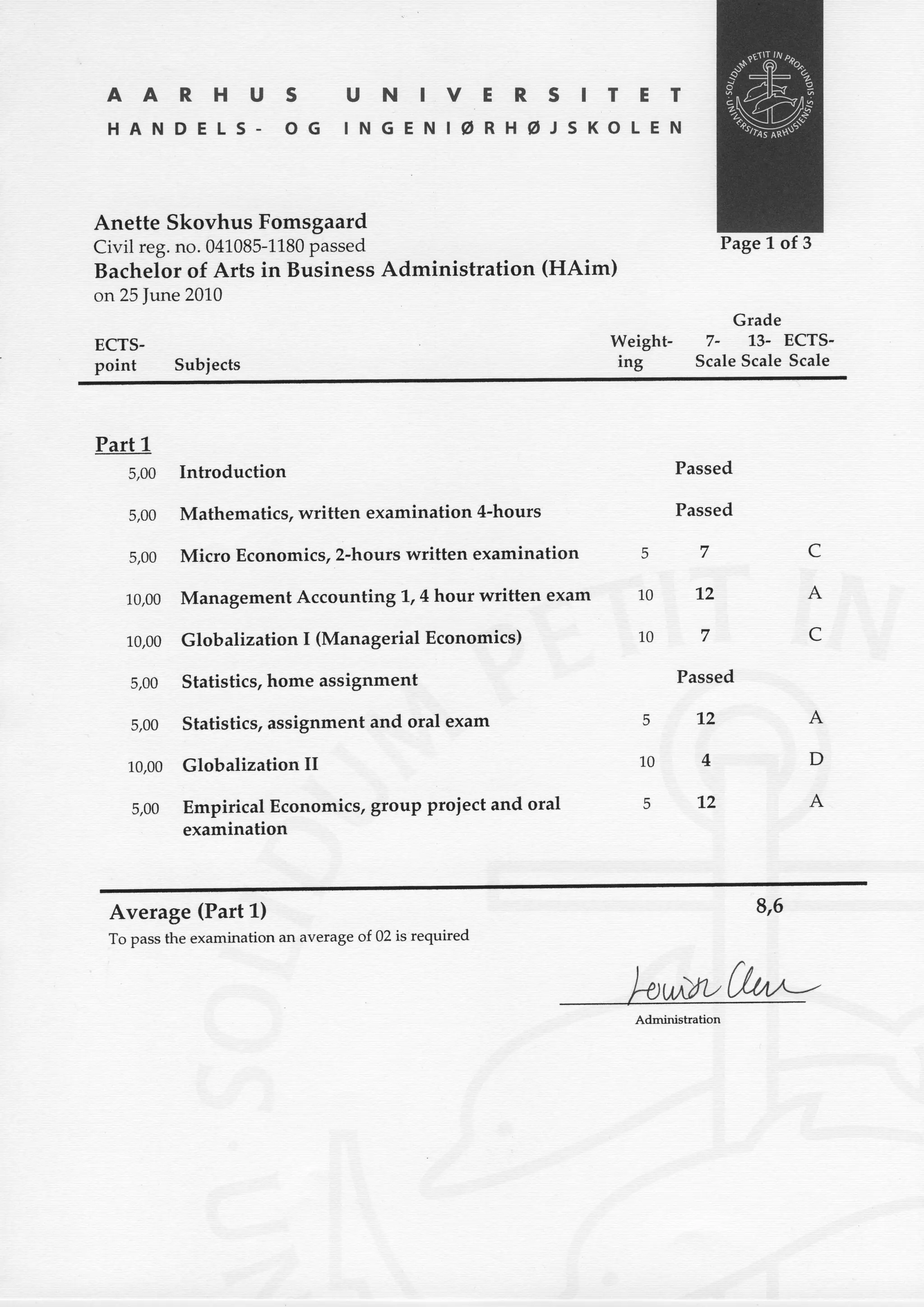 Bachelor bevis.PDF | Business Administration | Business