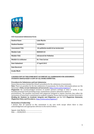 Emissions from the Incineration Industry_Luke Martin | PDF