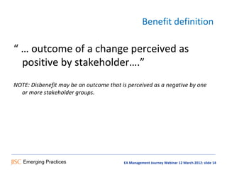 EA Management Masterclass | PPT