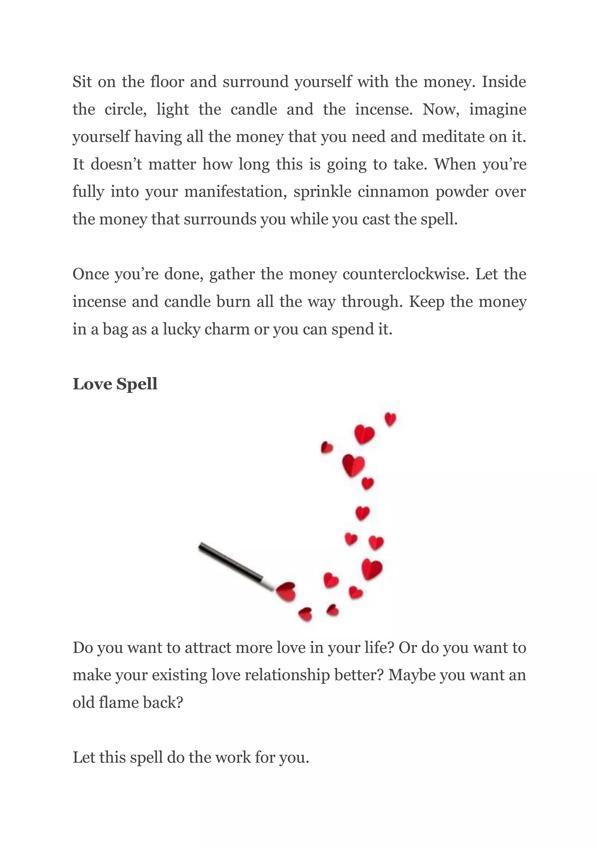 4 Easy Magic Spells For Manifestation | PDF