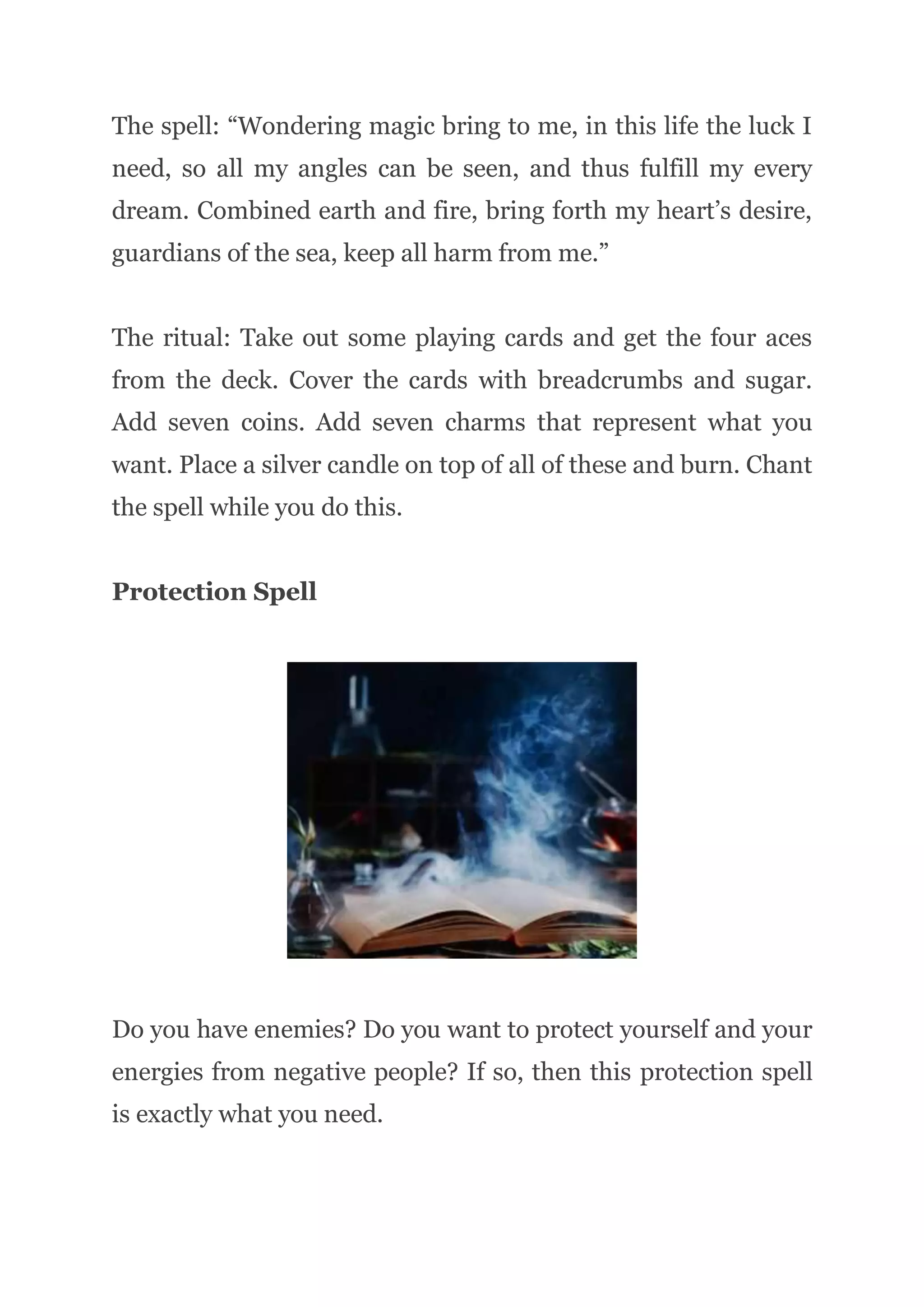 4 Easy Magic Spells For Manifestation | PDF