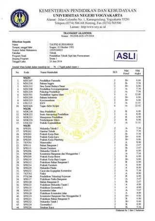 academic transcript | PDF