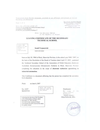 Proof Of Study | PDF