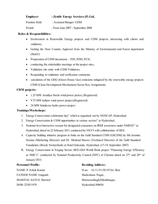 Ashok Kumar-CV | PDF