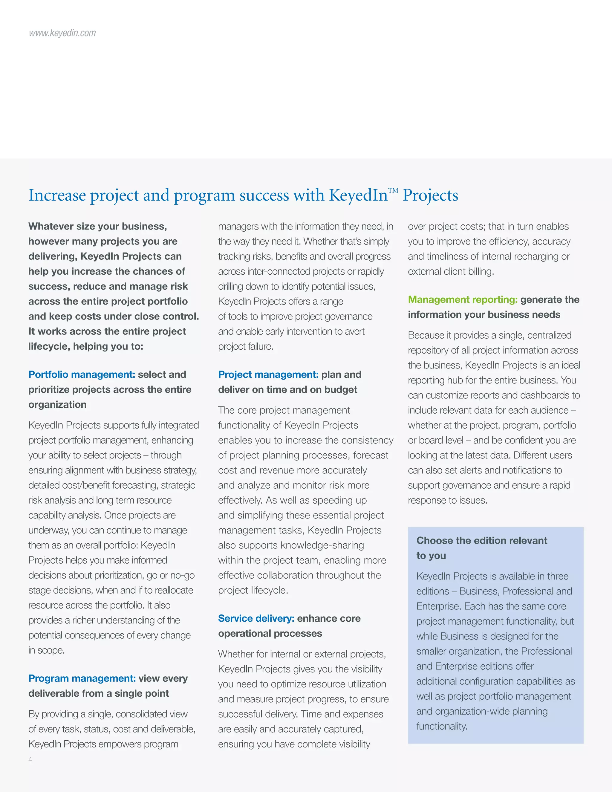 KeyedIn Projects Overview | PDF