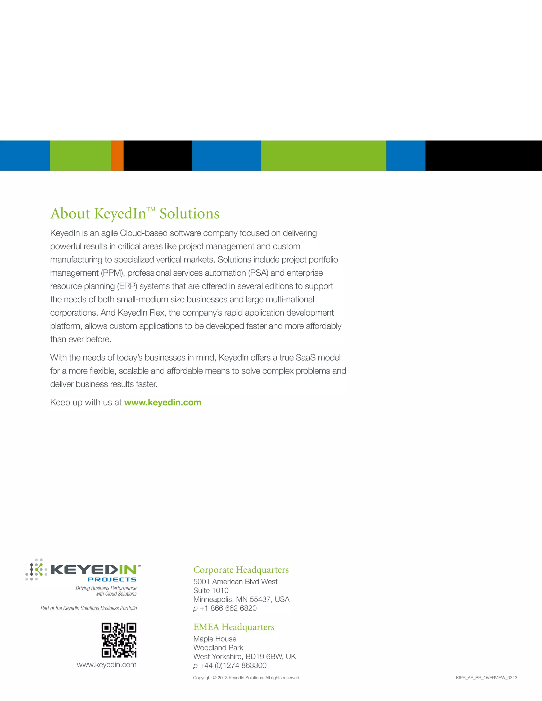 KeyedIn Projects Overview | PDF