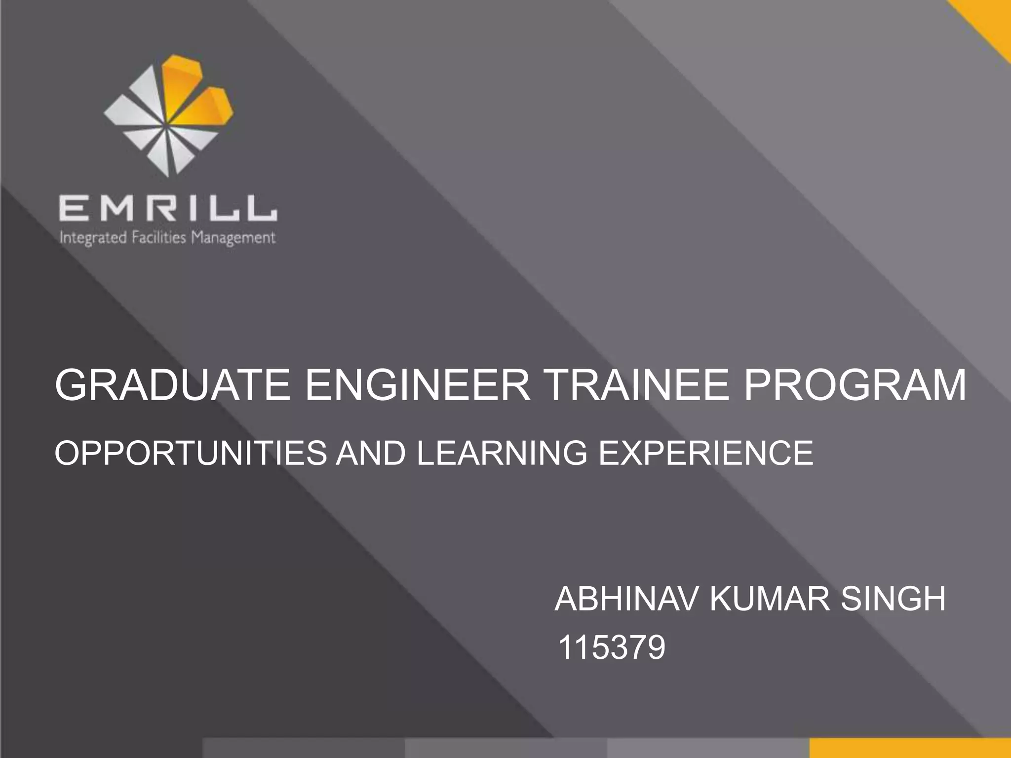 graduate trainee presentation | PPTX