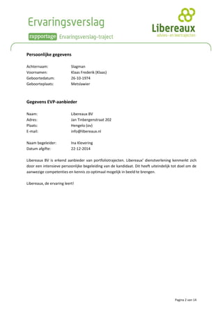 Ervaringsverslag_Libereaux | PDF
