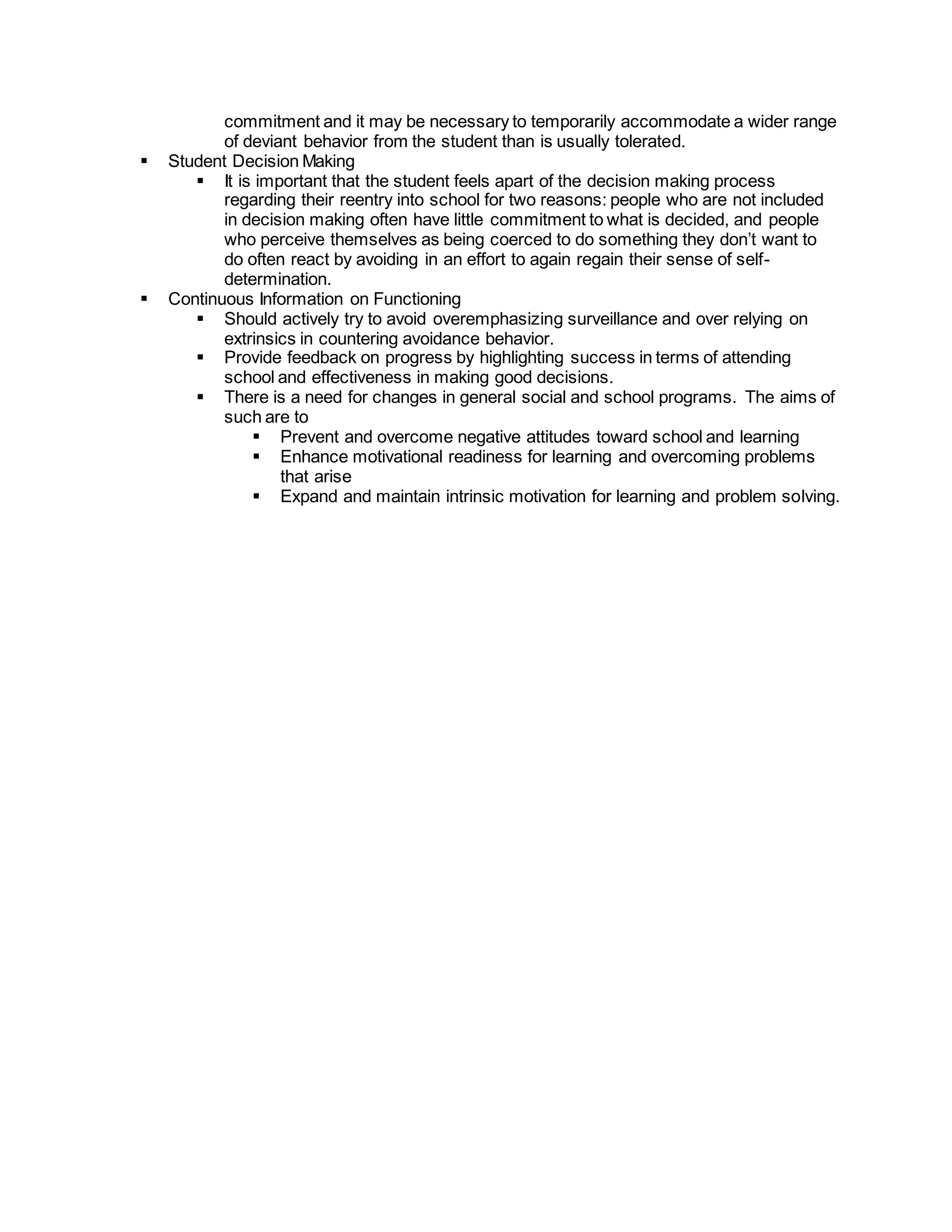 School Avoidance Behavior | DOCX