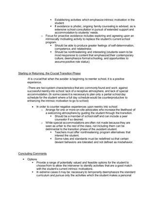 School Avoidance Behavior | DOCX