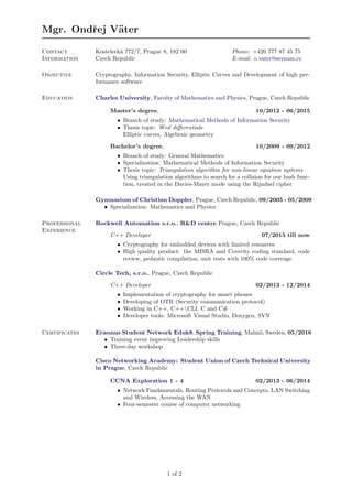 Ondrej_Vater_CV_en | PDF