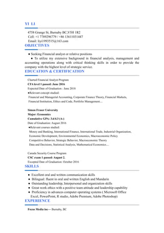 Resume | DOC