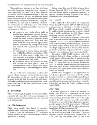 An Exploration on the Potential of an Electroencephalographic Headset for Human Computer ...
