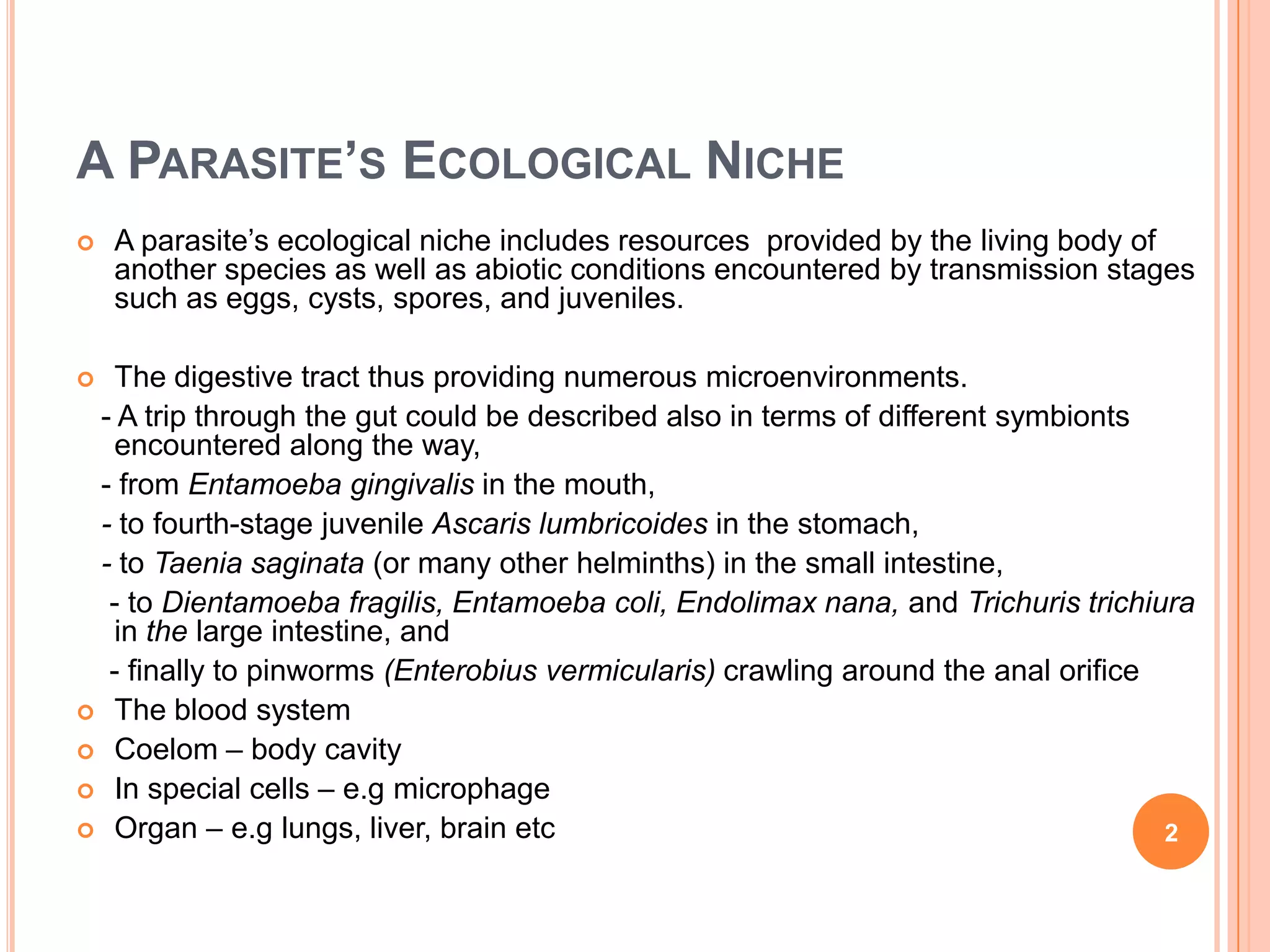 4 ecology of parasites part 2 | PPTX