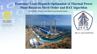 4_Economic Load Dispatch Optimation.pptx