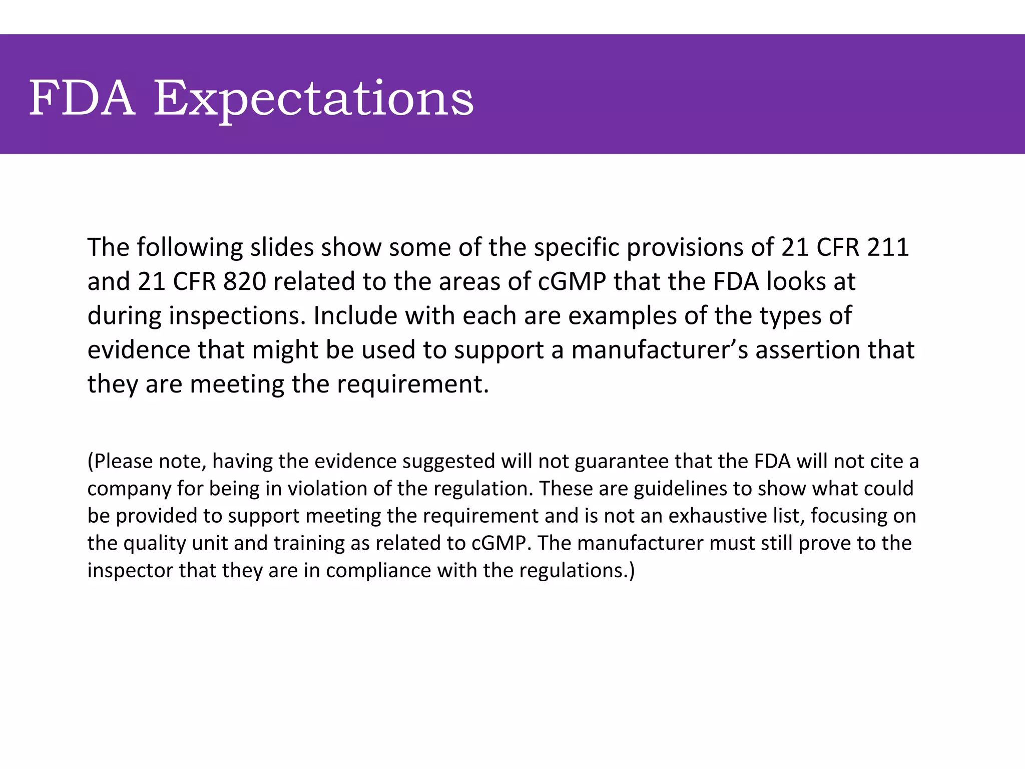 FDA Regulations | PPT