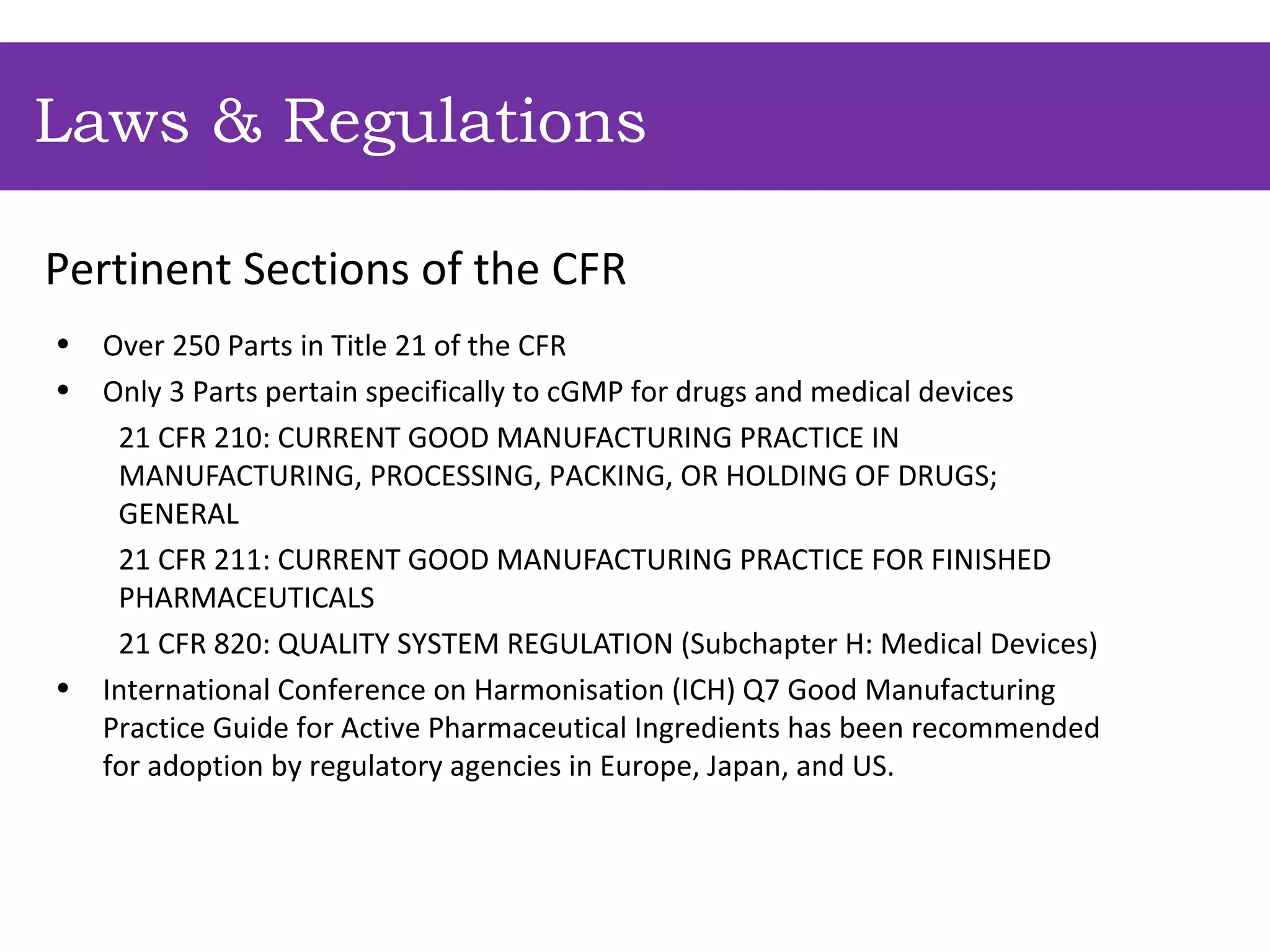 FDA Regulations | PPT