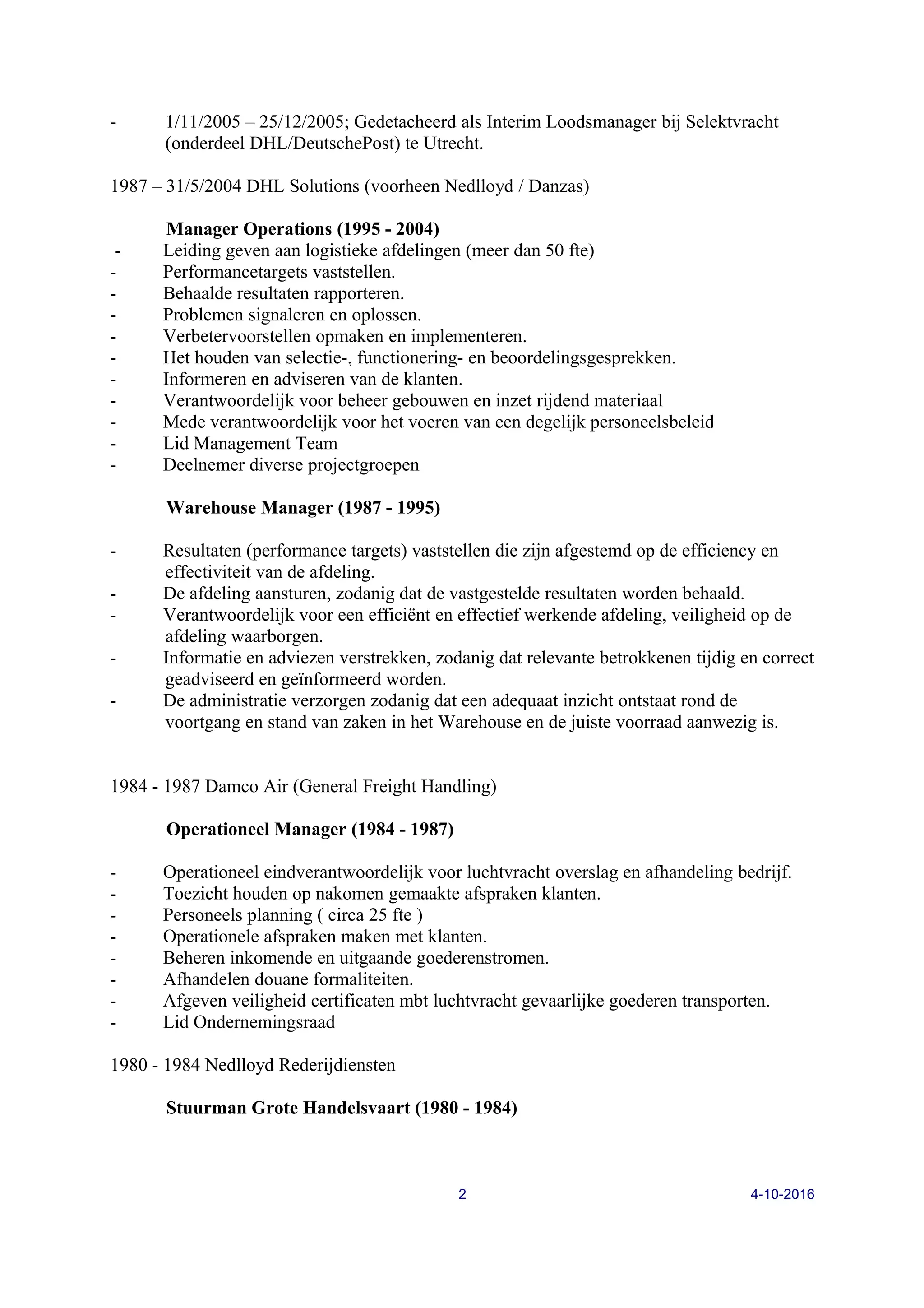 CURRICULUM VITAE Leo Schrijver | PDF