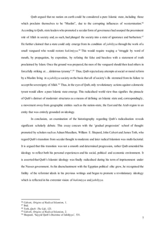 The Radicalisation of Sayyid Qutb | DOCX